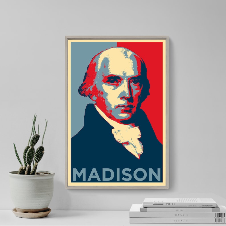 James Madison Original Art Print Photo Poster Gift Hope | Etsy