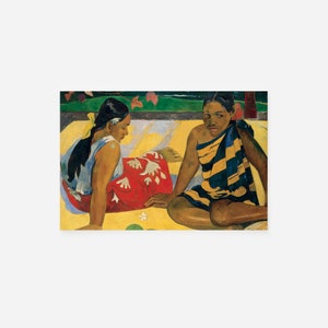 Paul Gauguin - Parau Api. What News (1892) - Painting Photo Poster ...