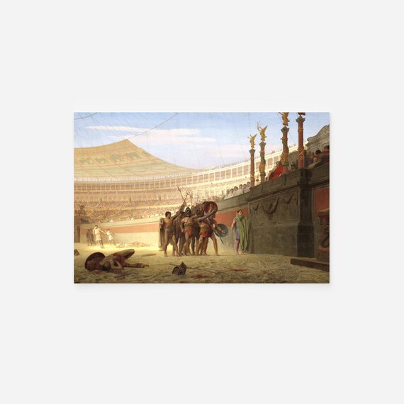 Jean-leon Gerome Hail Caesar We Who Are About to Die Salute - Etsy