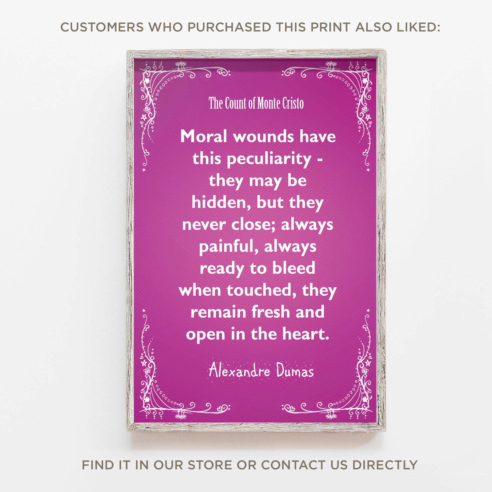 Alexandre Dumas Poster Life is a Storm My Young Friend - Etsy UK