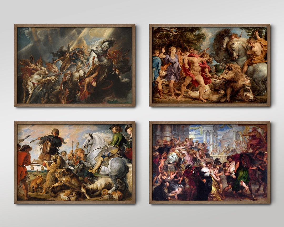 Set of Four Peter Paul Rubens Prints - 4 Classic Paintings - Photo ...
