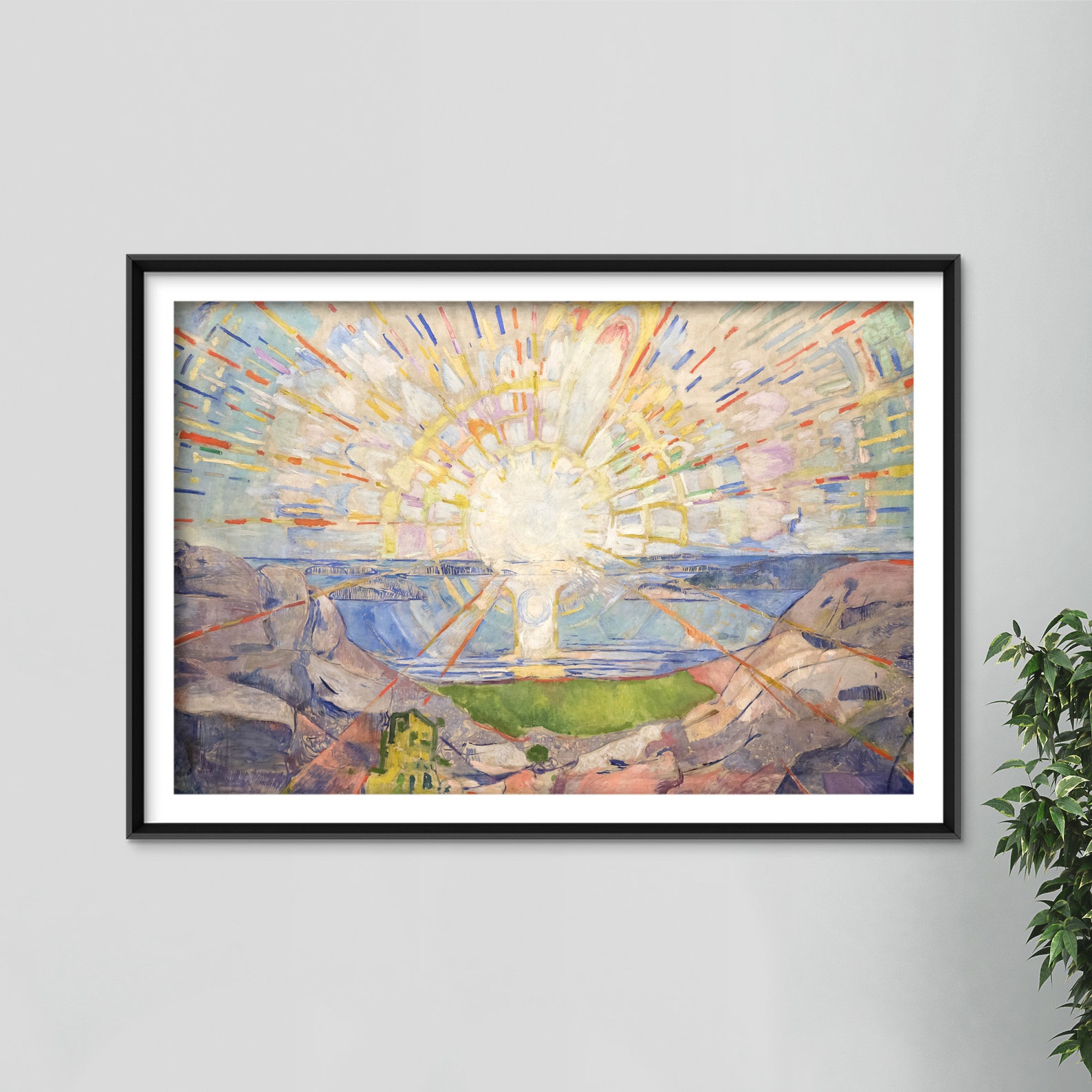 Edvard Munch the Sun 1911 Painting Photo Poster Print - Etsy