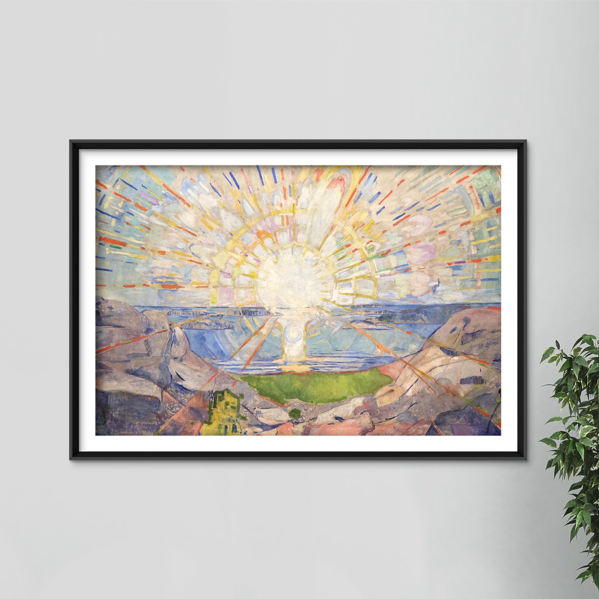 Edvard Munch the Sun 1911 Painting Photo Poster Print - Etsy UK