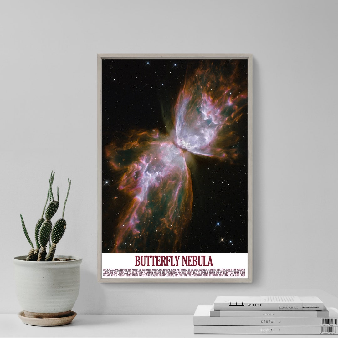 Butterfly Nebula Poster Photo Art Print Photograph Gift Wall Home Decor ...