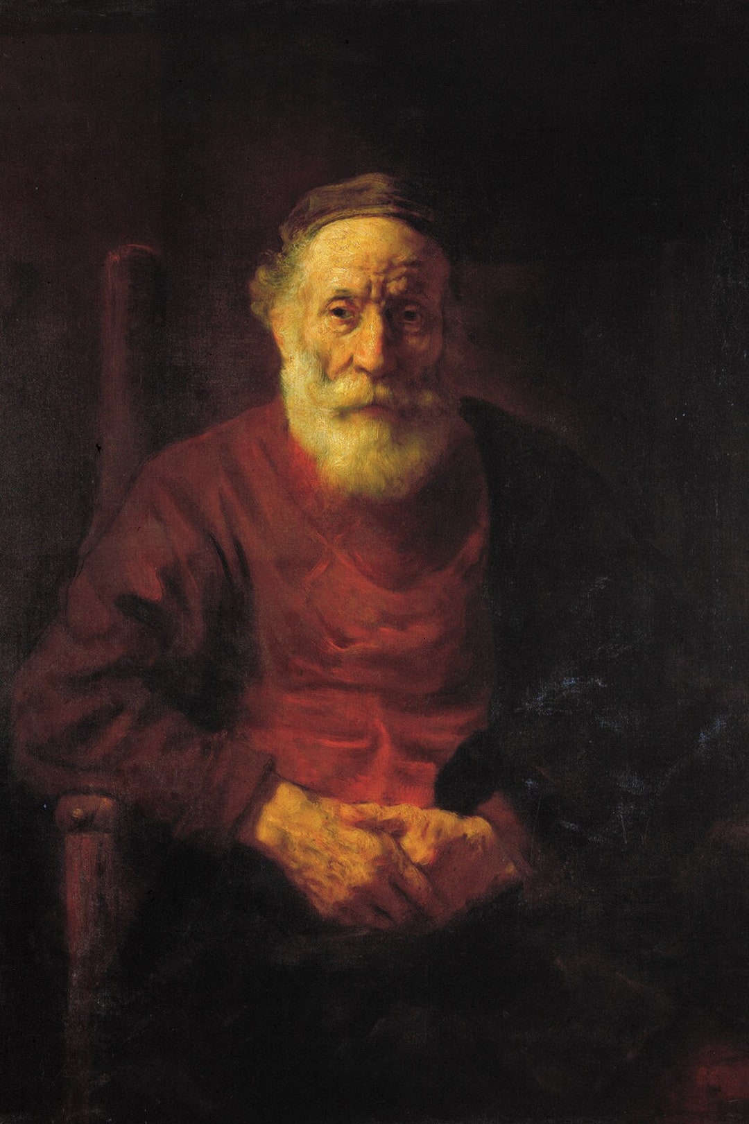 Rembrandt - an Old Man in Red (1652) - Classic Painting Photo Poster ...