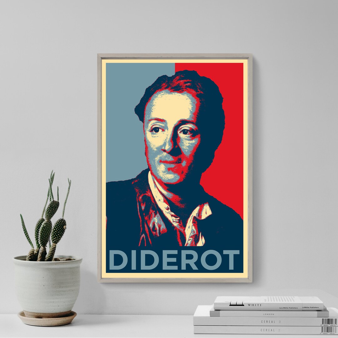 Denis Diderot Original Art Print - Photo Poster Gift Wall Decor ...