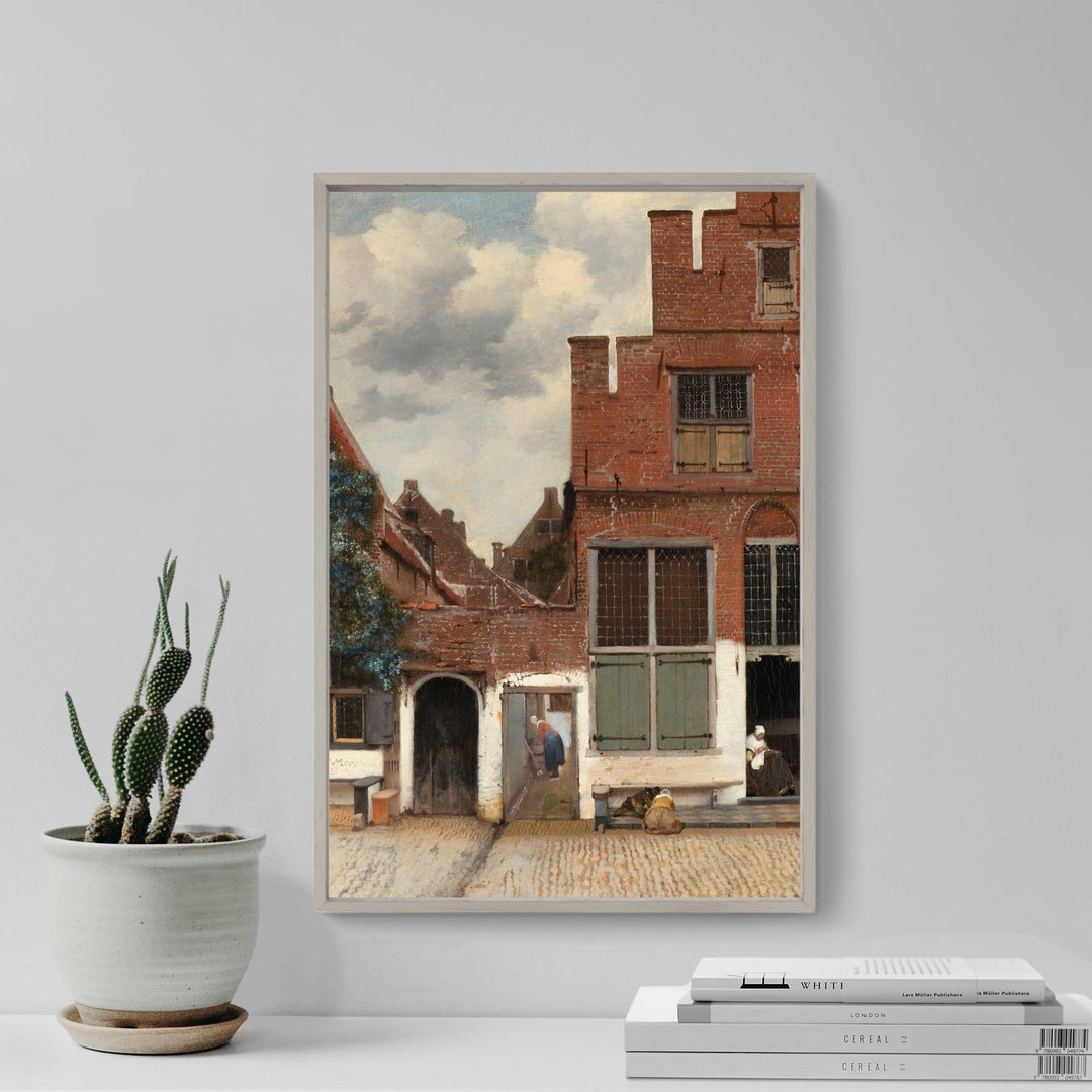 Johannes Vermeer - View of Houses in Delft Known as the Little Street ...
