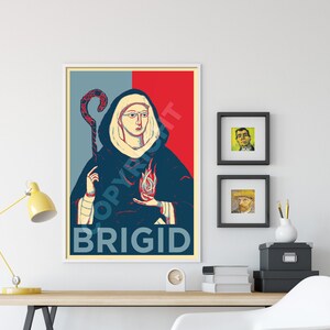 Saint Brigid - Hope - Original Art Print Poster Photo Gift Wall Decor ...