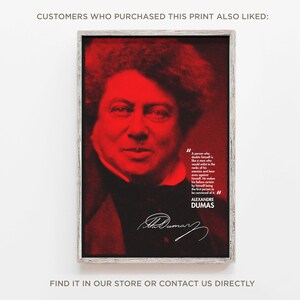 Alexandre Dumas Poster - Life is a Storm, My Young Friend - Photo Print ...