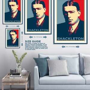 Ernest Shackleton Original Art Print - Photo Poster Gift - Etsy