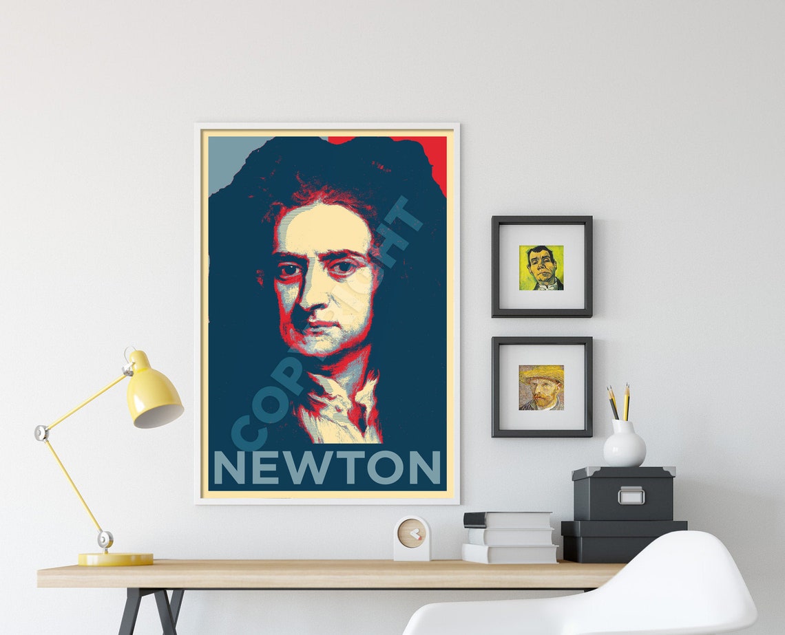 Isaac Newton Art Print Photo Poster Gift Wall Decor Hope | Etsy