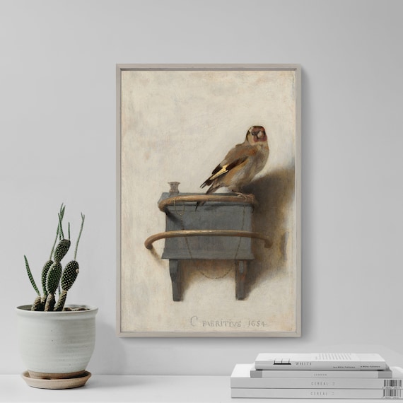 Carel Fabritius Il cardellino 1654 Pittura classica - Etsy Italia