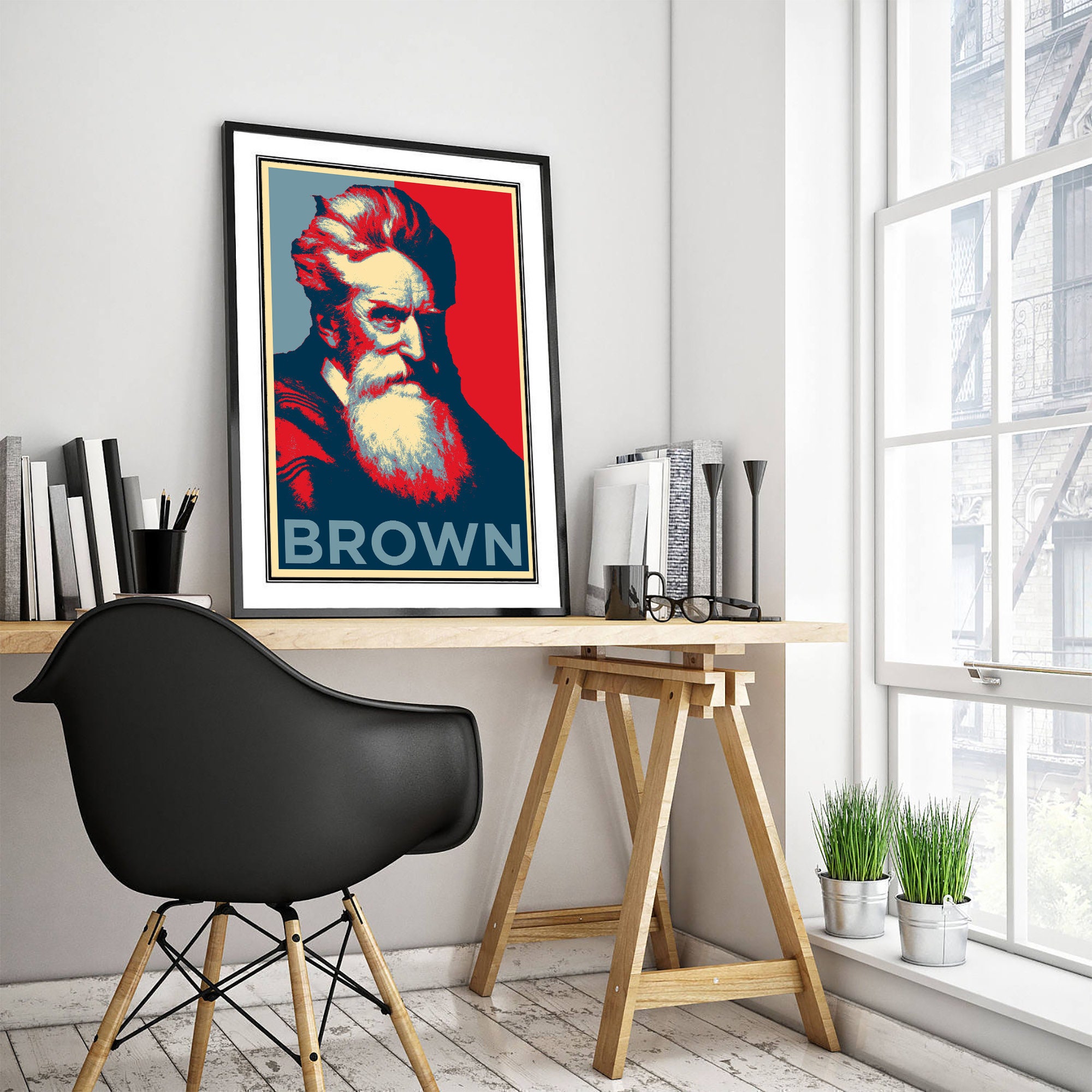 John Brown abolitionist Original Art Print Photo Poster | Etsy