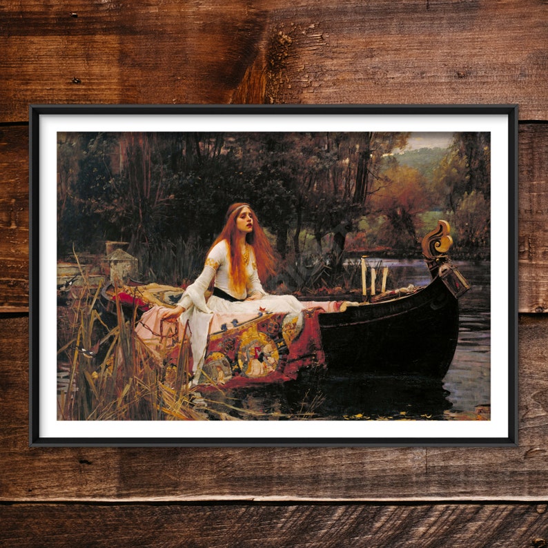 John William Waterhouse the Lady of Shalott 1888 Classic - Etsy Denmark