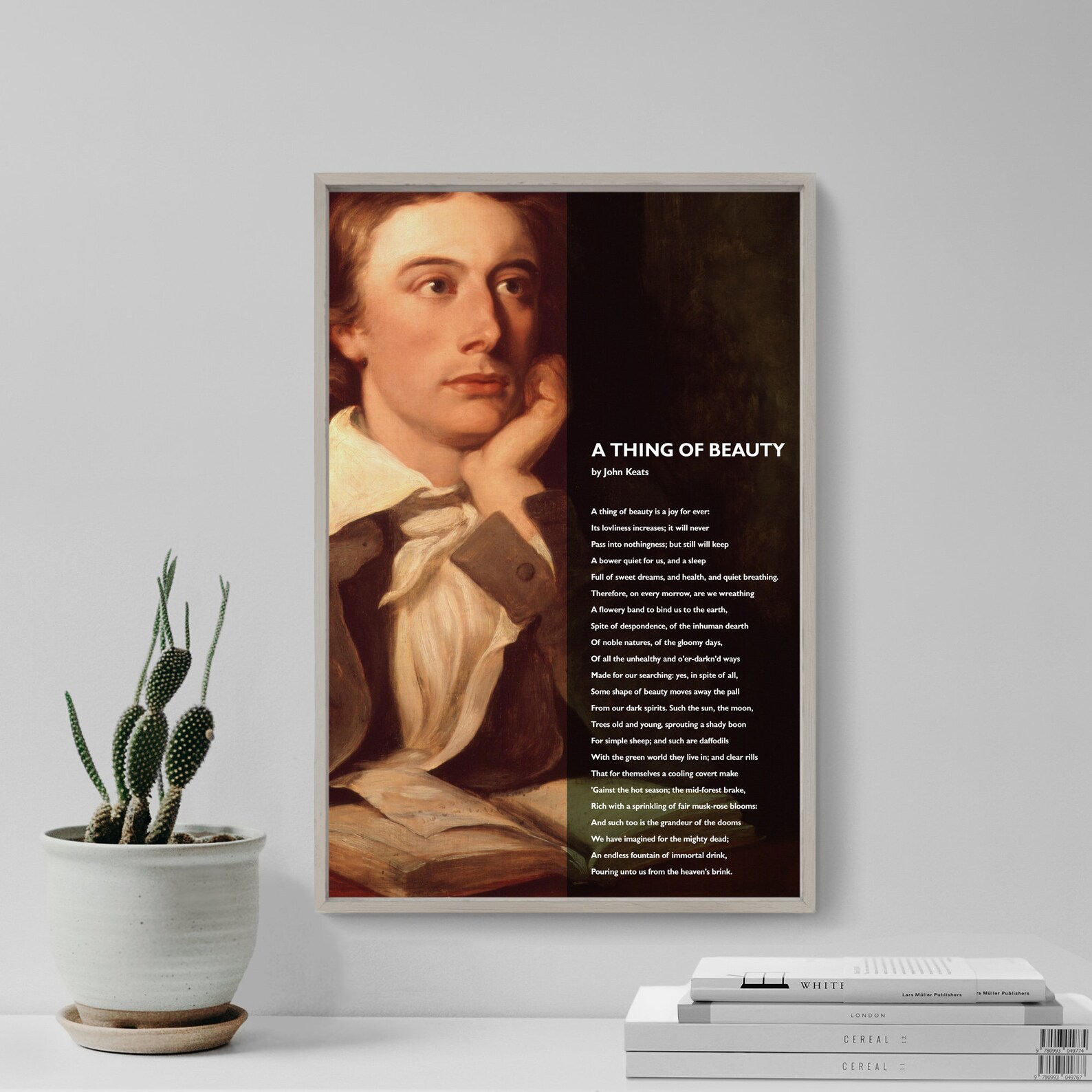 John Keats Poem A Thing of Beauty Poster Original Art - Etsy UK