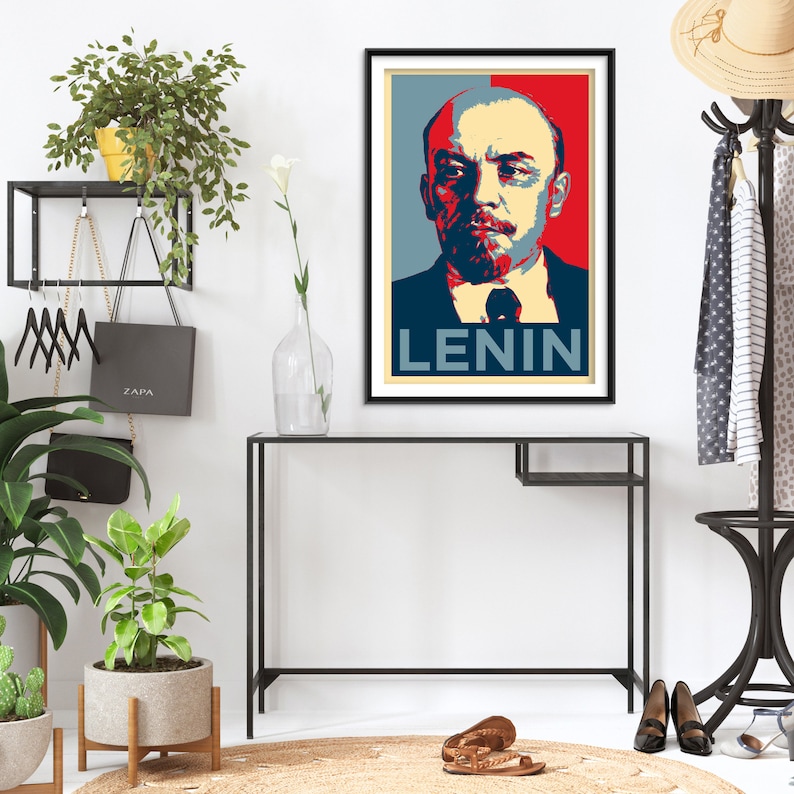 Vladimir Lenin Original Art Print Photo Poster Gift Hope - Etsy UK