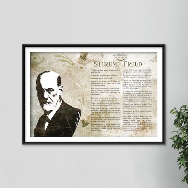Psychoanalysis Poster - Etsy