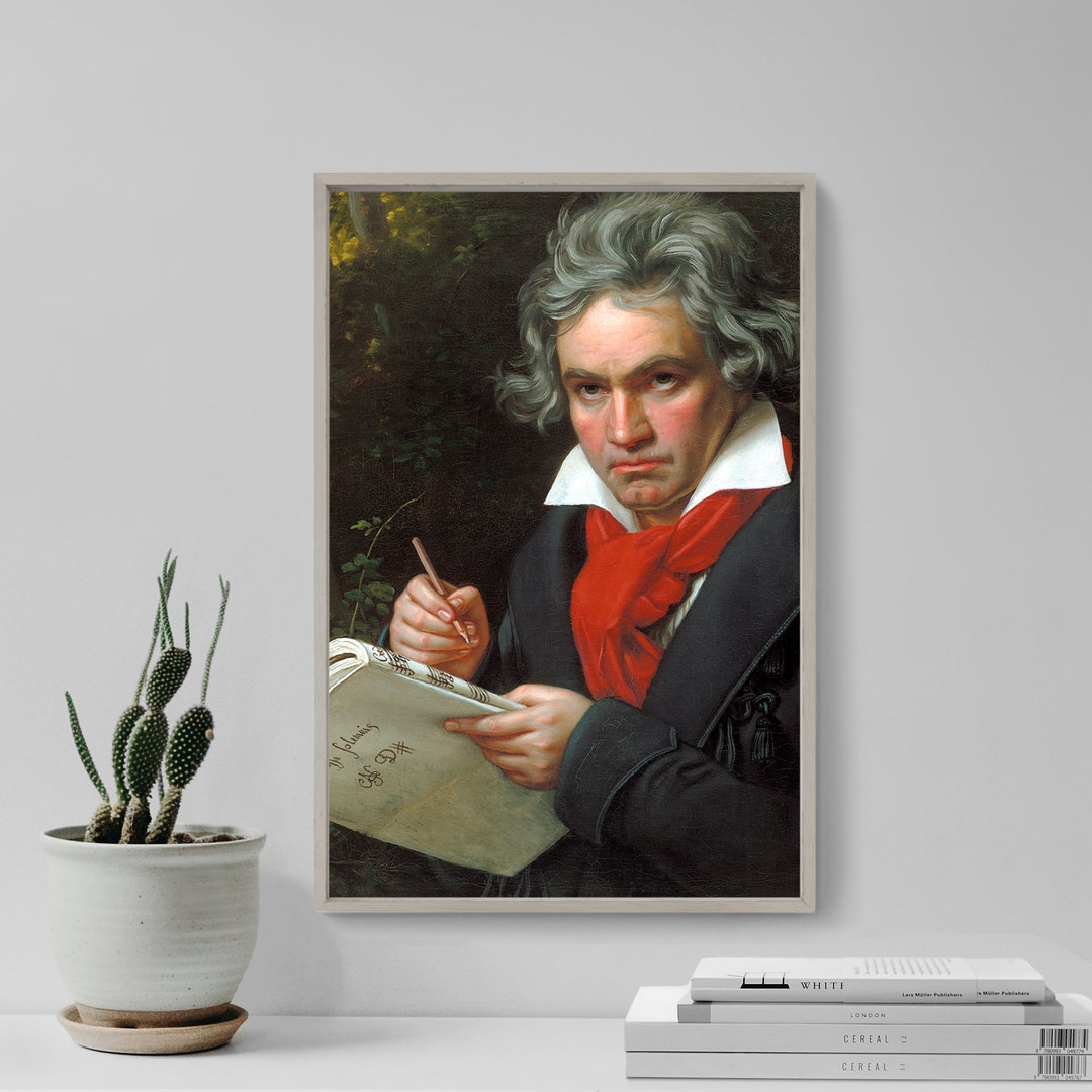 Joseph Karl Stieler - Portrait of Ludwig Van Beethoven Composing the ...