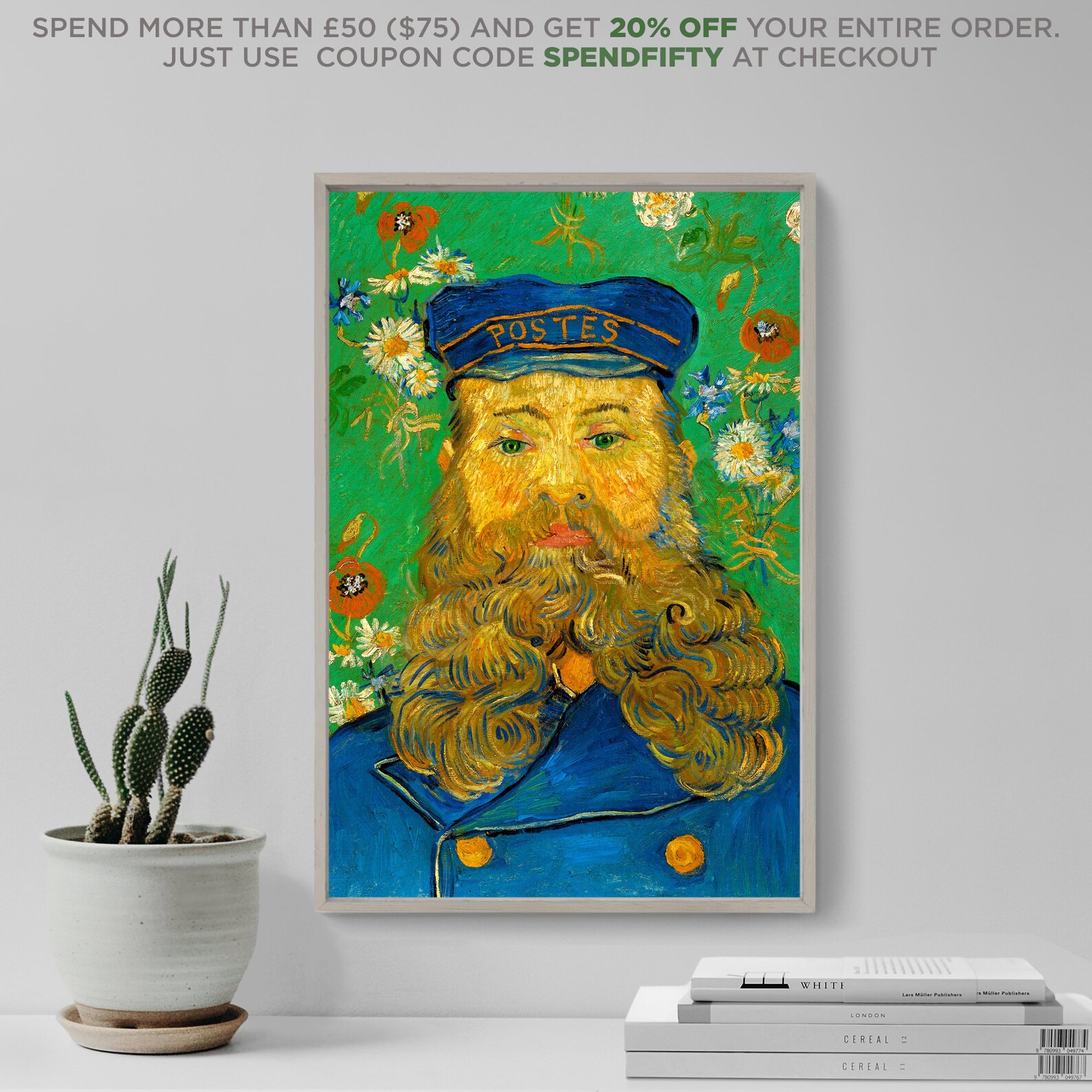 Vincent Van Gogh Portrait of the Postman Joseph Roulin - Etsy UK