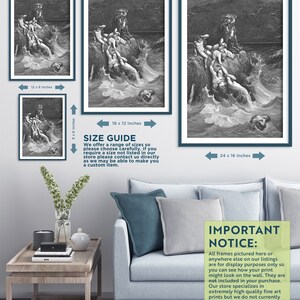 Gustave Dore - the Deleuge (1866) - Drawing Photo Poster Print Art Gift ...