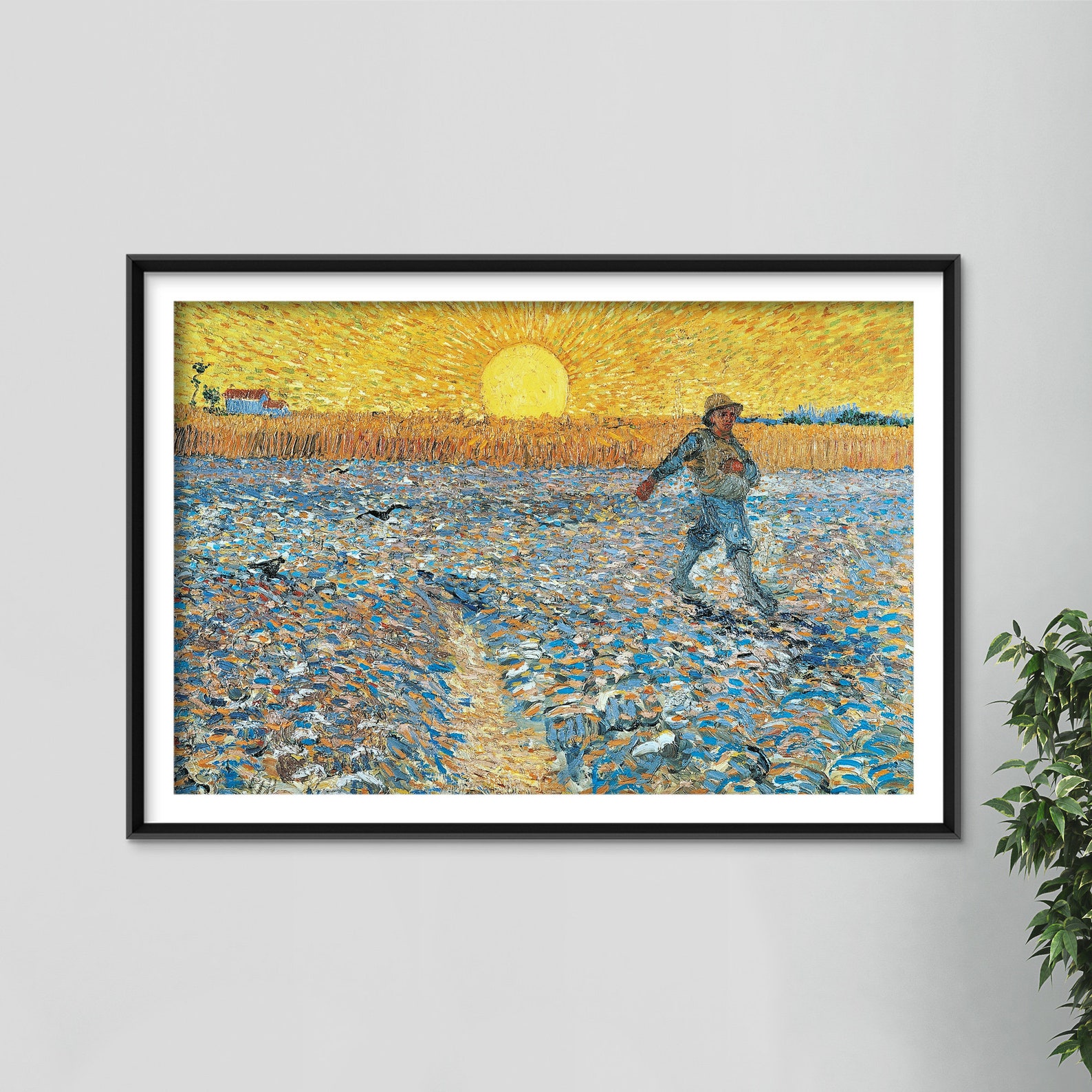 Vincent Van Gogh the Sower at Sunset 1888 Art Print - Etsy UK