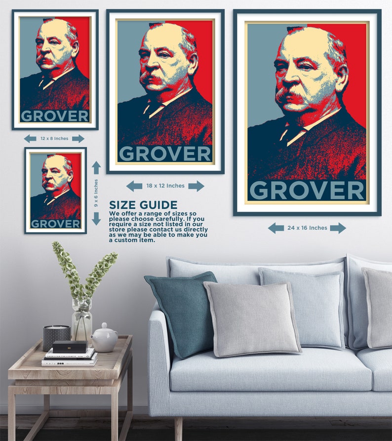 Grover Cleveland Original Art Print Photo Poster Gift Home - Etsy