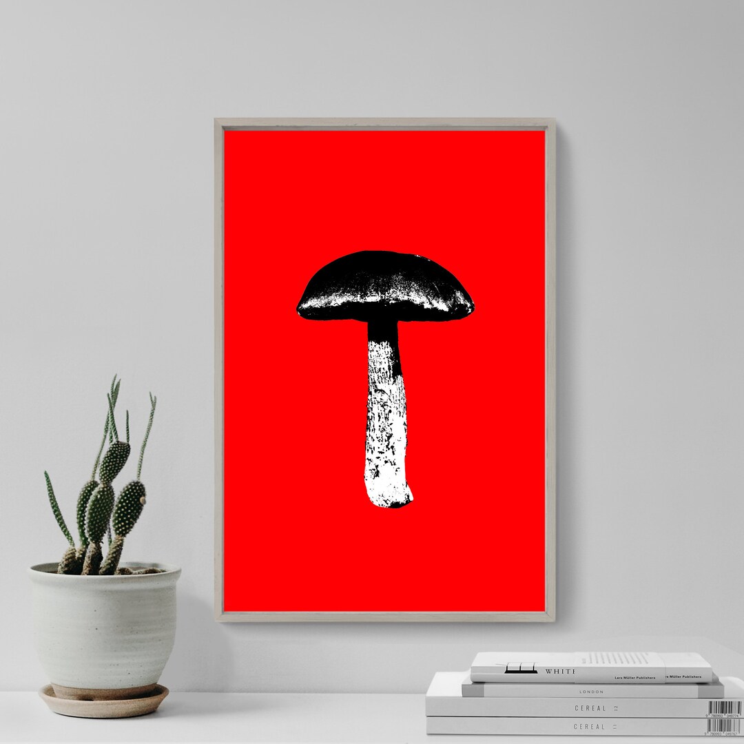 The Iconic Object Series: "mushroom" - Original Art Print Photo Poster ...