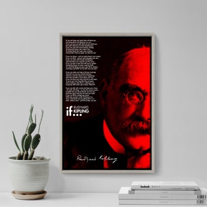 IF - Rudyard Kipling Motivational Poem - Original Art Print Photo ...