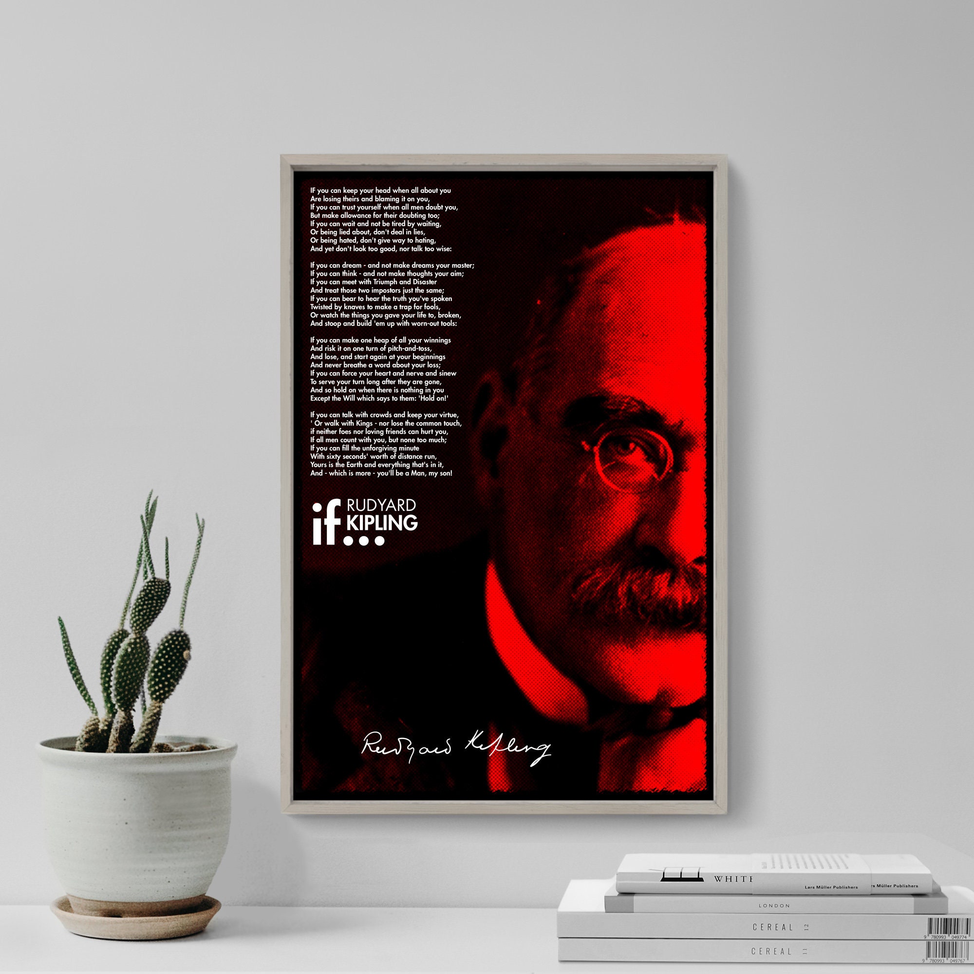 IF Rudyard Kipling Motivational Poem Original Art Print | Etsy