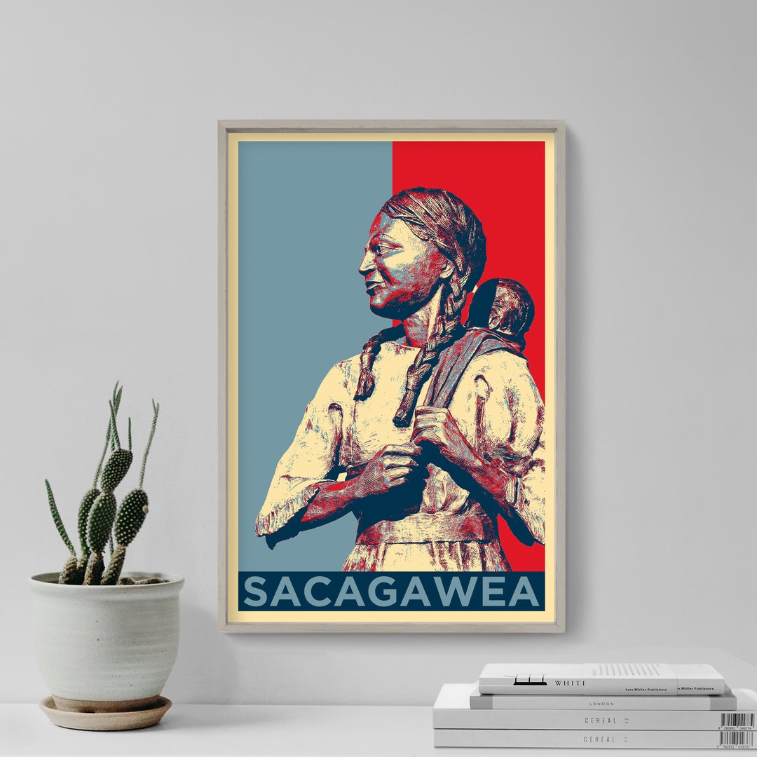 Sacagawea Original Art Print - Lemhi Shoshone Woman Poster, Lewis and ...