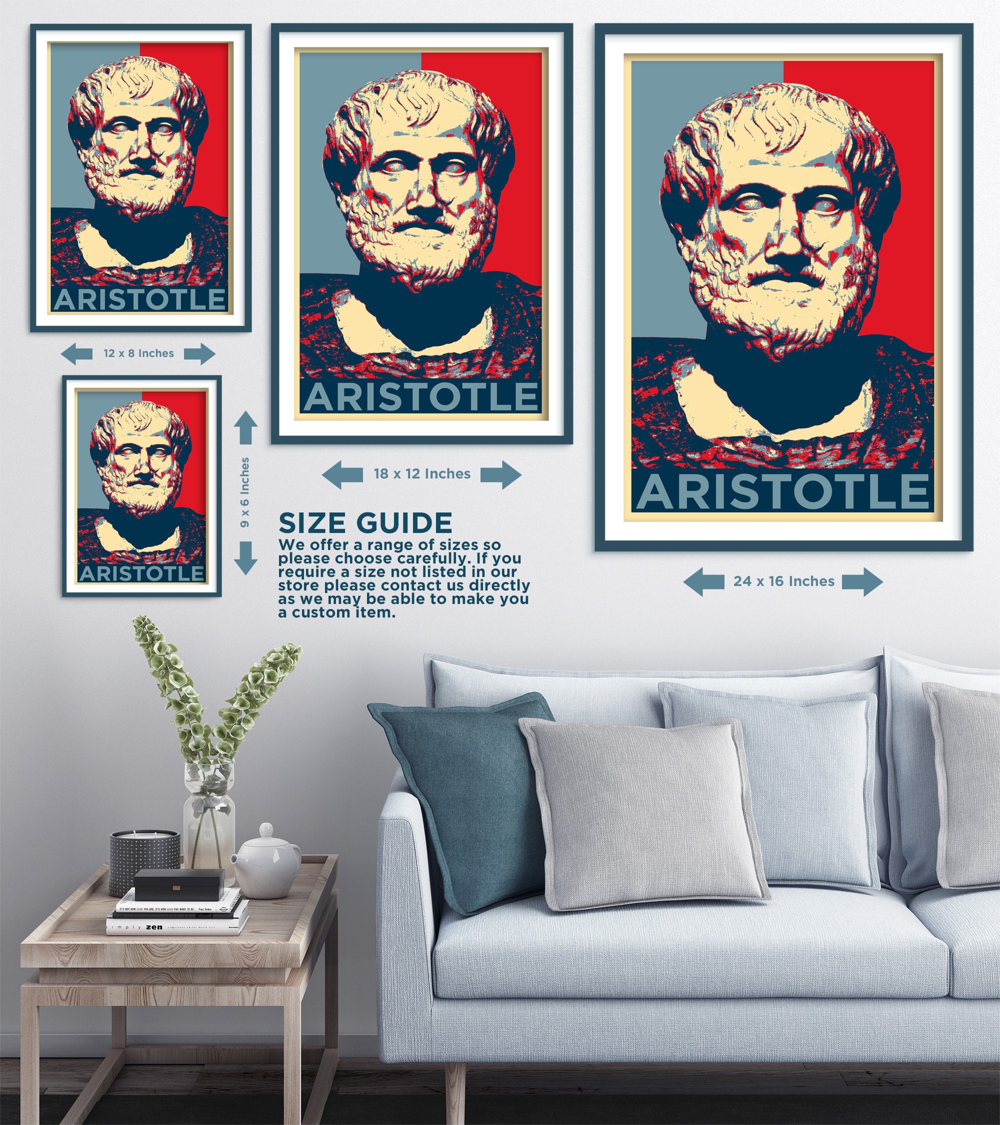 Aristotle Original Art Print Photo Poster Gift Wall Decor | Etsy