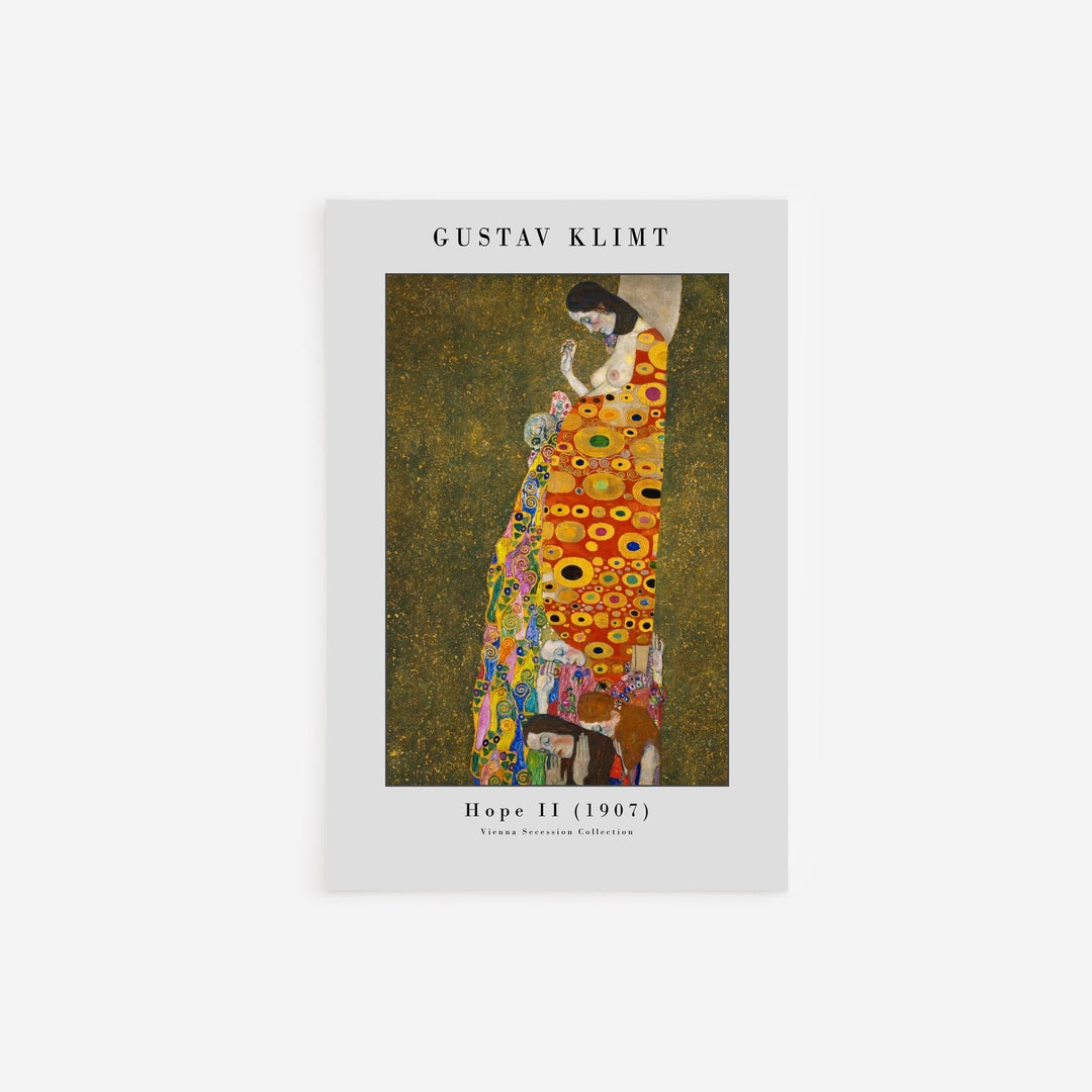 Gustav Klimt - Hope II (1907) Gallery - Art Print Poster Painting ...