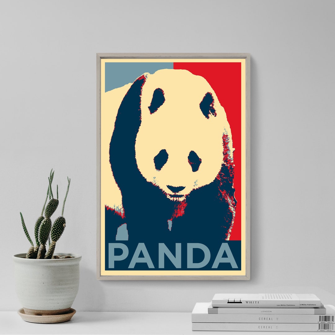 Panda Bear Original Art Print - Photo Poster Gift Home Wall Decor Hope ...
