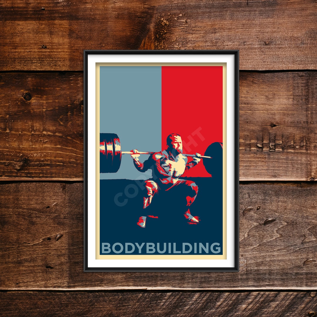 Bodybuilding "hope" Original Art Print - Photo Poster Gift Home Wall ...
