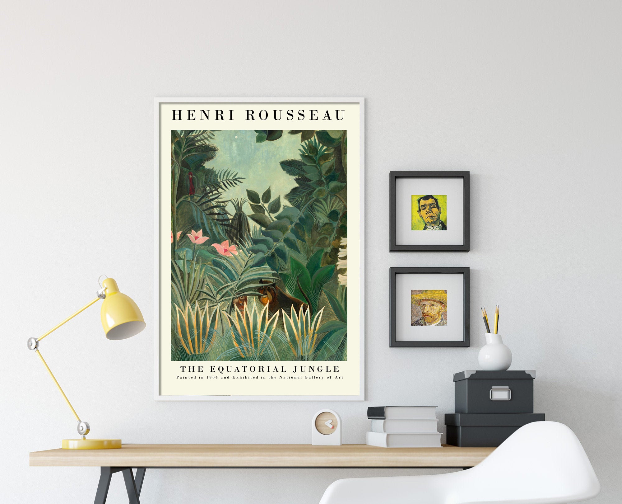 Henri Rousseau Equatorial Jungle By The