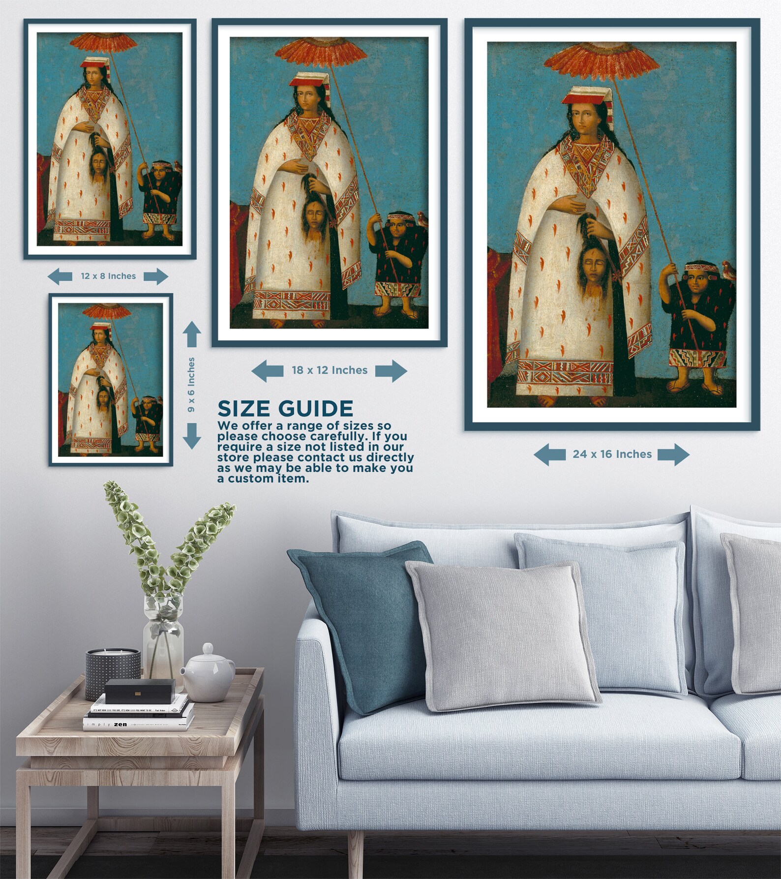 Inca Princess Poster - Peruvian Art Print - Inca Art - Inca Painting ...