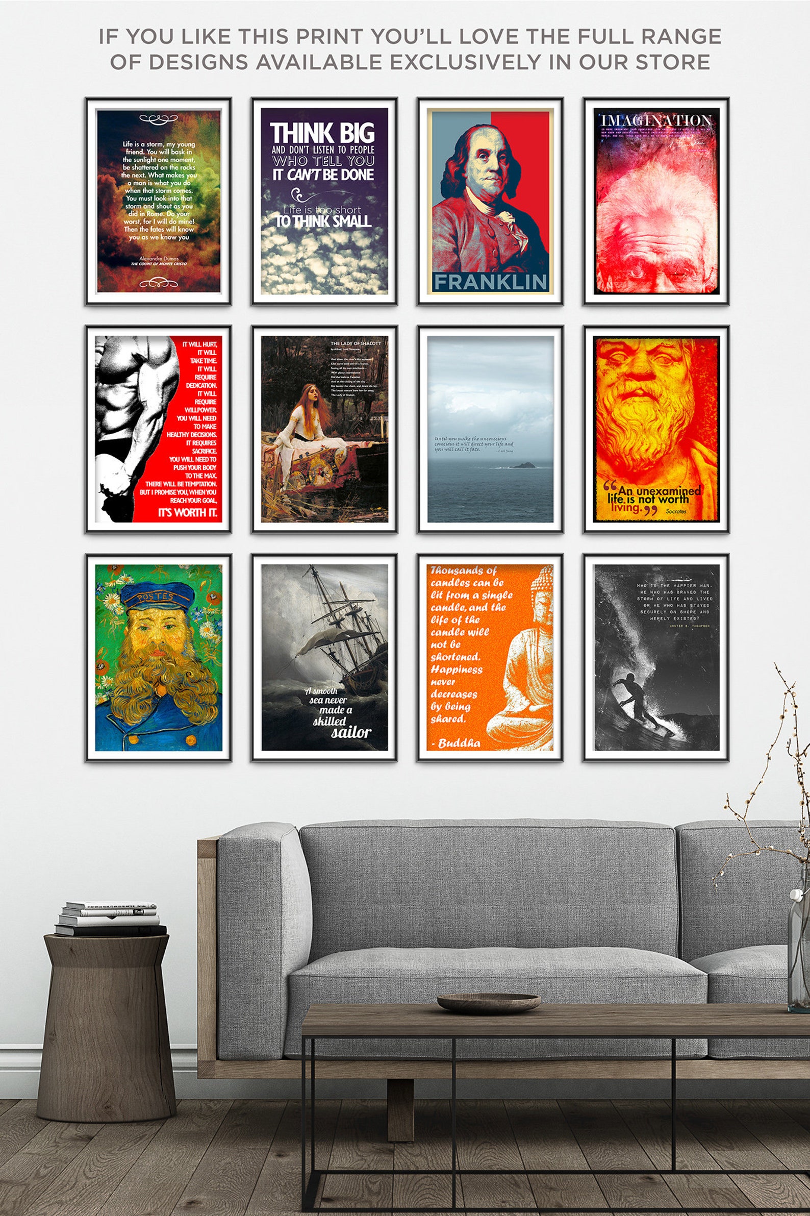 Alexandre Dumas Poster Life is a Storm My Young Friend - Etsy UK