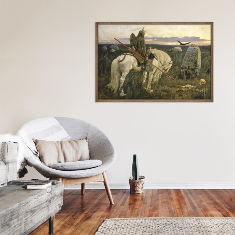 Viktor Mikhailovich Vasnetsov Knight at the Crossroads - Etsy UK