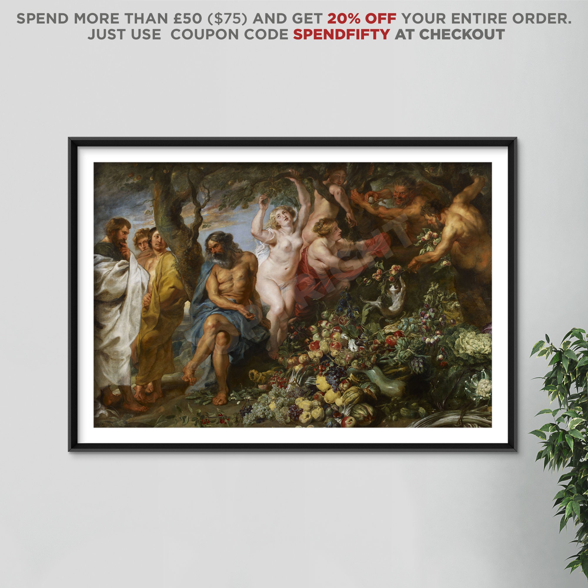 Peter Paul Rubens Pythagoras Advocating Vegetarianism 1630 - Etsy UK