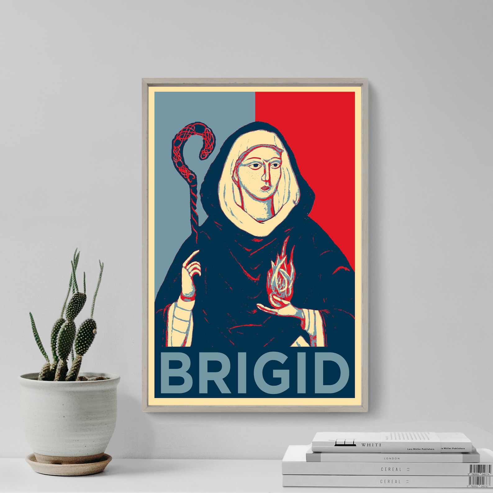 Saint Brigid - Hope - Original Art Print Poster Photo Gift Wall Decor ...