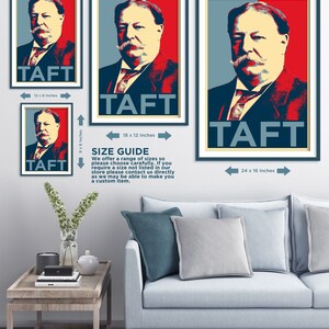 William Howard Taft Original Art Print - Photo Poster Gift - 27th ...
