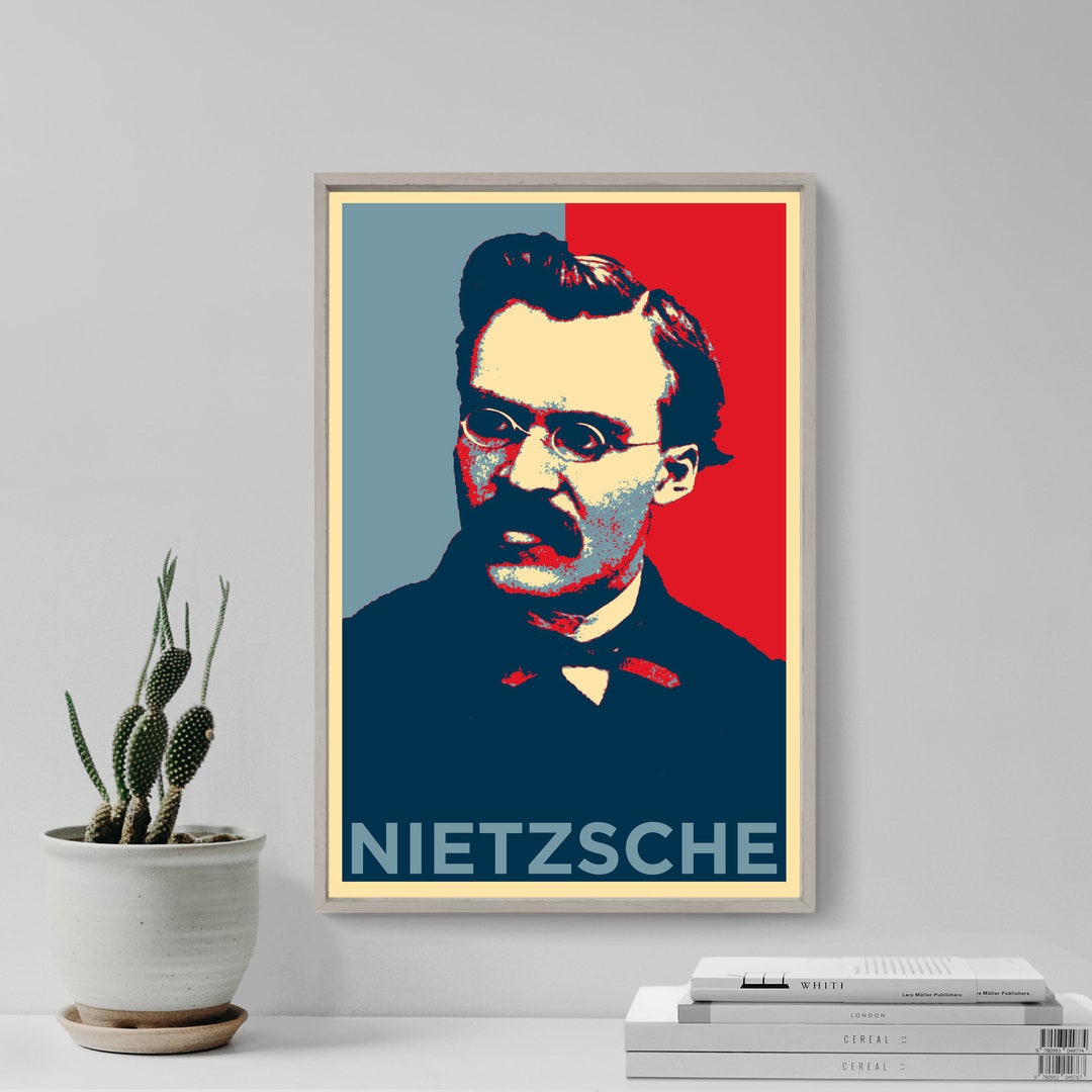 Friedrich Nietzsche Original Art Print - Photo Poster Gift Wall Decor ...