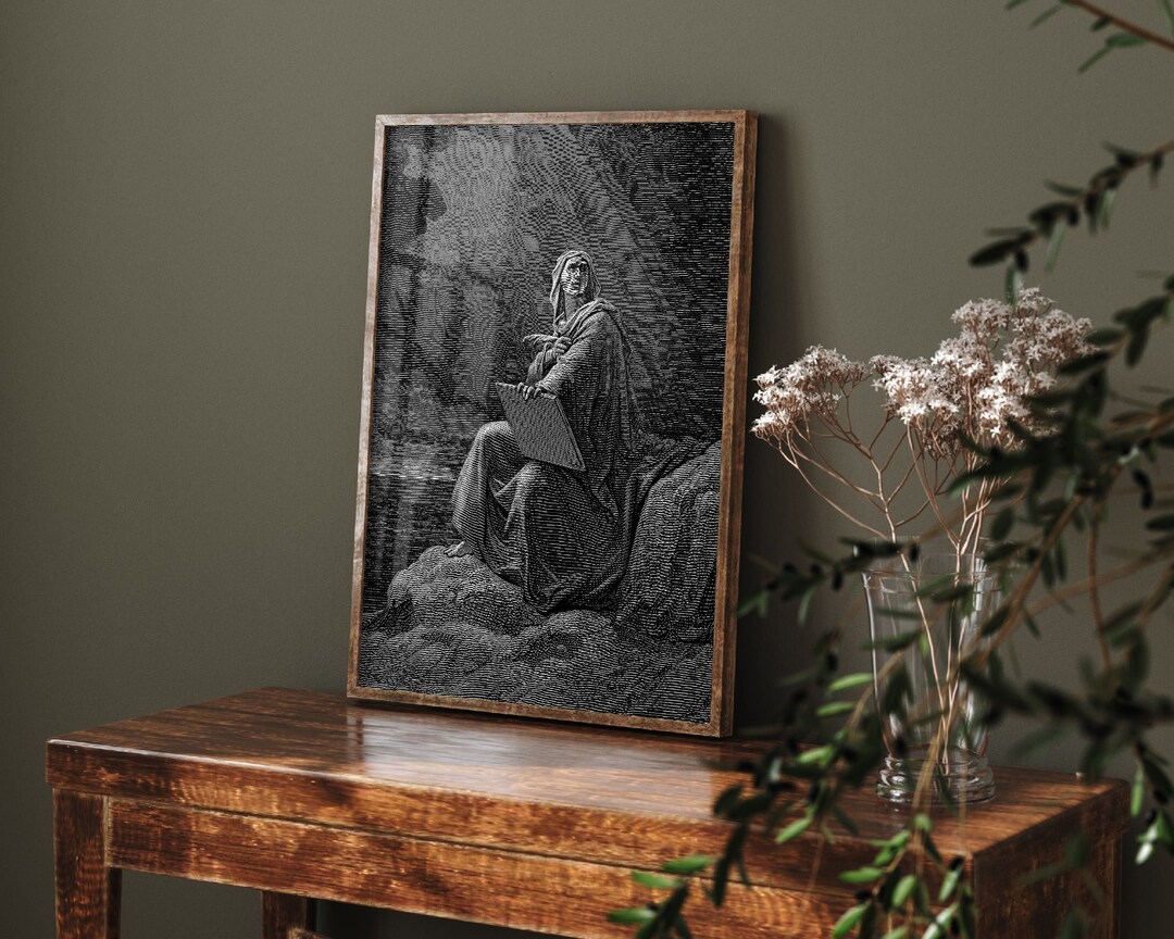 Gustave Dore St John at Patmos (1866) - Art Print Poster Painting ...