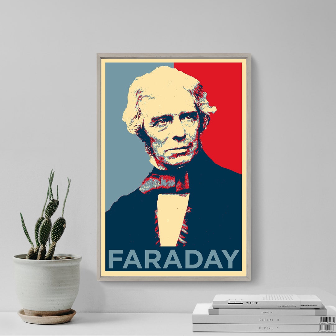 Michael Faraday Original Art Print - Photo Poster Gift Home Wall Decor ...