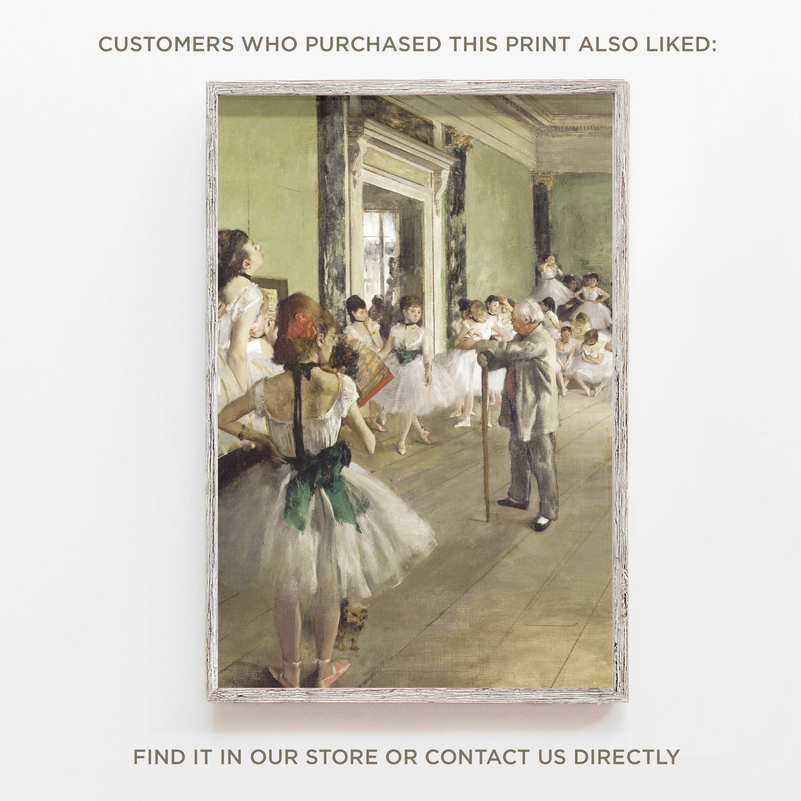 Edgar Degas - the Dancer (1880) - Classic Painting Photo Poster Print ...