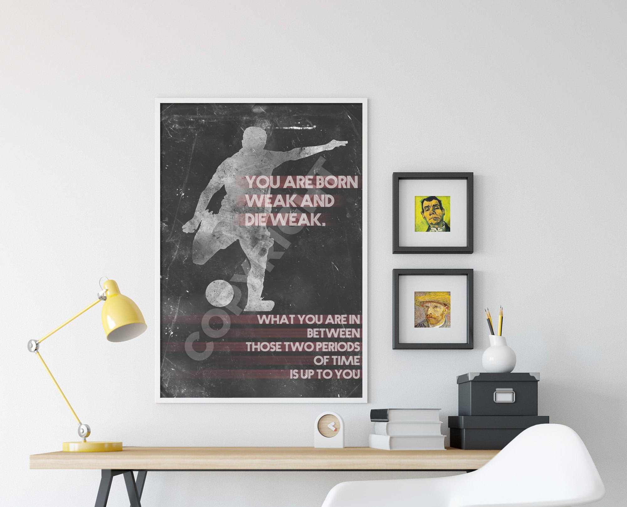Football / Soccer Motivational Poster 02 you Are Born | Etsy