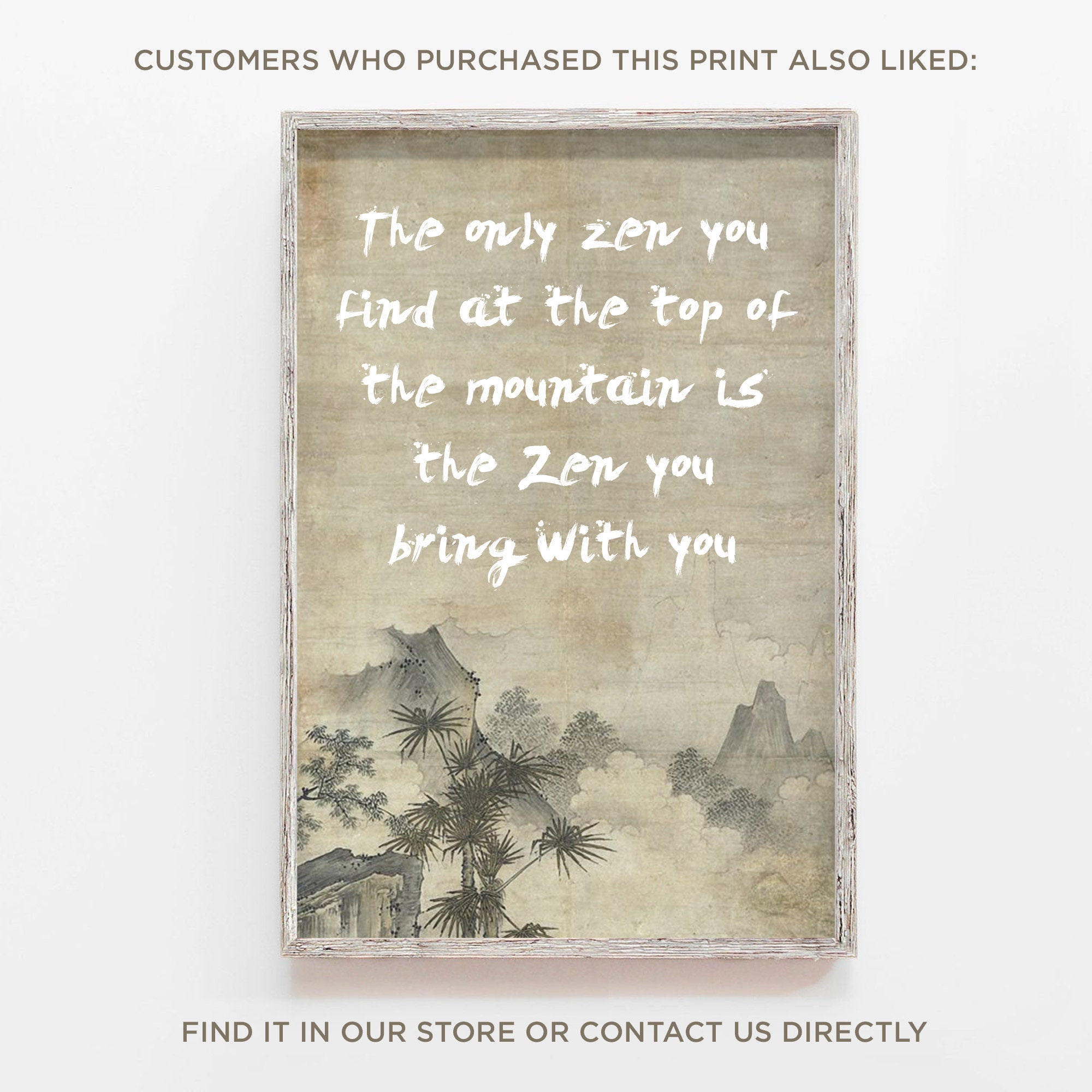 Zen Quote Poster 3 Happiness is not a state to arrive at but | Etsy