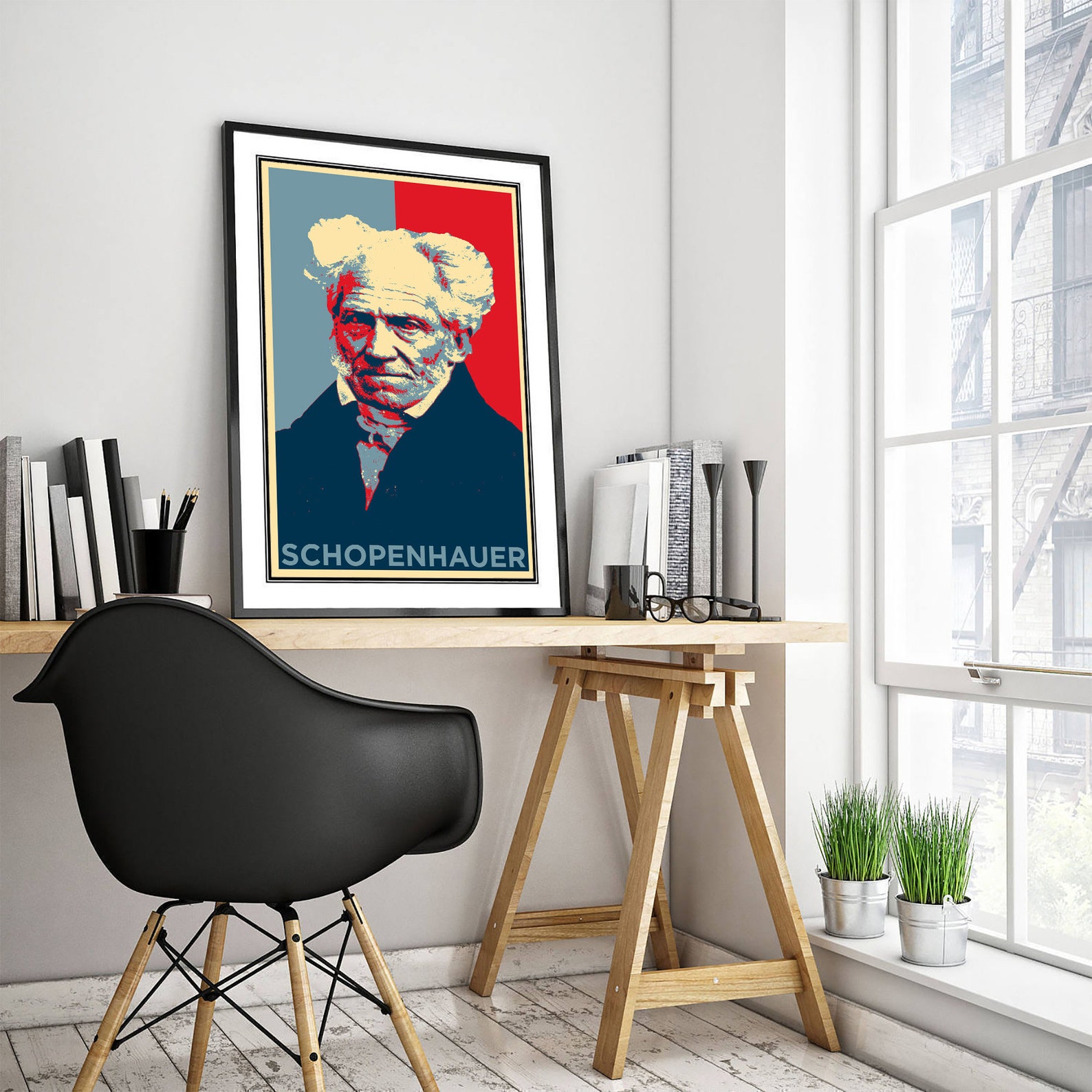 Arthur Schopenhauer Original Art Print Photo Poster Gift - Etsy