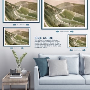 Eric Ravilious - Chalk Paths (1935) - Classic Painting Photo Poster ...