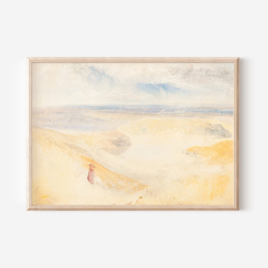 William Turner - A Yorkshire River (1827) - Classic Painting, Giclee ...